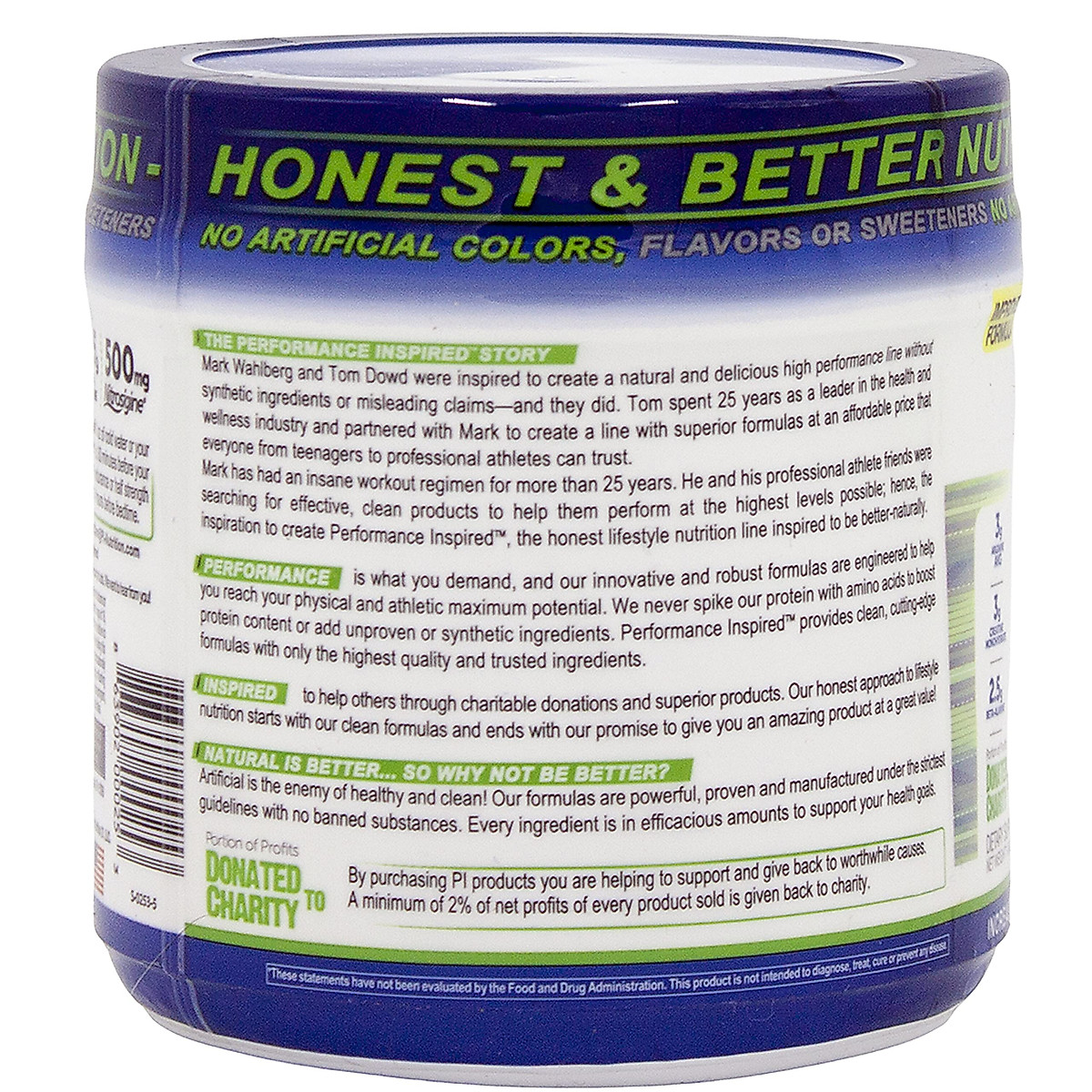 Performance Inspired Nutrition PreWorkout Powder - All Natural - G-Free & Vegan Formula - Contains Citrulline - Nitrosigine - Green Tea - Arginine - Beta Alanine - Tropical Fruit Punch - 32 Servings