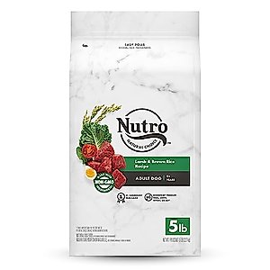 NUTRO NATURAL CHOICE Adult Dry Dog Food, Lamb & Brown Rice Recipe Dog Kibble, 5 lb. Bag