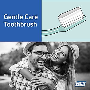 TEPE Gentle Care Soft Toothbrush, Adult Post-Surgery Toothbrush for Sensitive Teeth and Gums