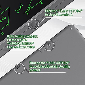 LCD Writing Tablet 15 Inch,Kids Drawing Tablet Doodle Board Drawing Pad for Adults & Kids, Electronic Writing Board, Educational Toys Gifts for Kids and Adults at Home,School and Office