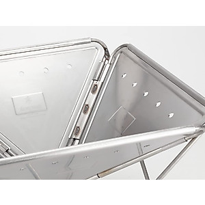 Snow Peak Pack & Carry (M) Fireplace - Made of Durable Stainless Steel - 13.75 x 13.75 x 9.75 in