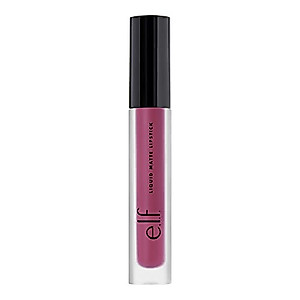 e.l.f. Cosmetics Liquid Matte Lipstick, Highly Pigmented, Quick Drying & Smudge Proof, Nourish & Soften, Diamond-Shaped Wand, Berry Sorbet