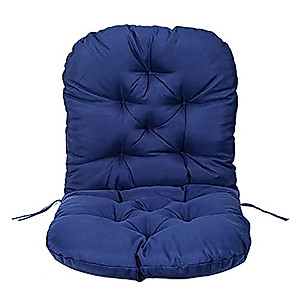 Srutirbo Waterpropf Swivel Rocker Cushion, Hammocks Papasan Chair Cushion, Outdoor Rocking Chair Cushion Tufted High Back Chair Cushion for Rattan Chair Garden Patio (Light Grey)