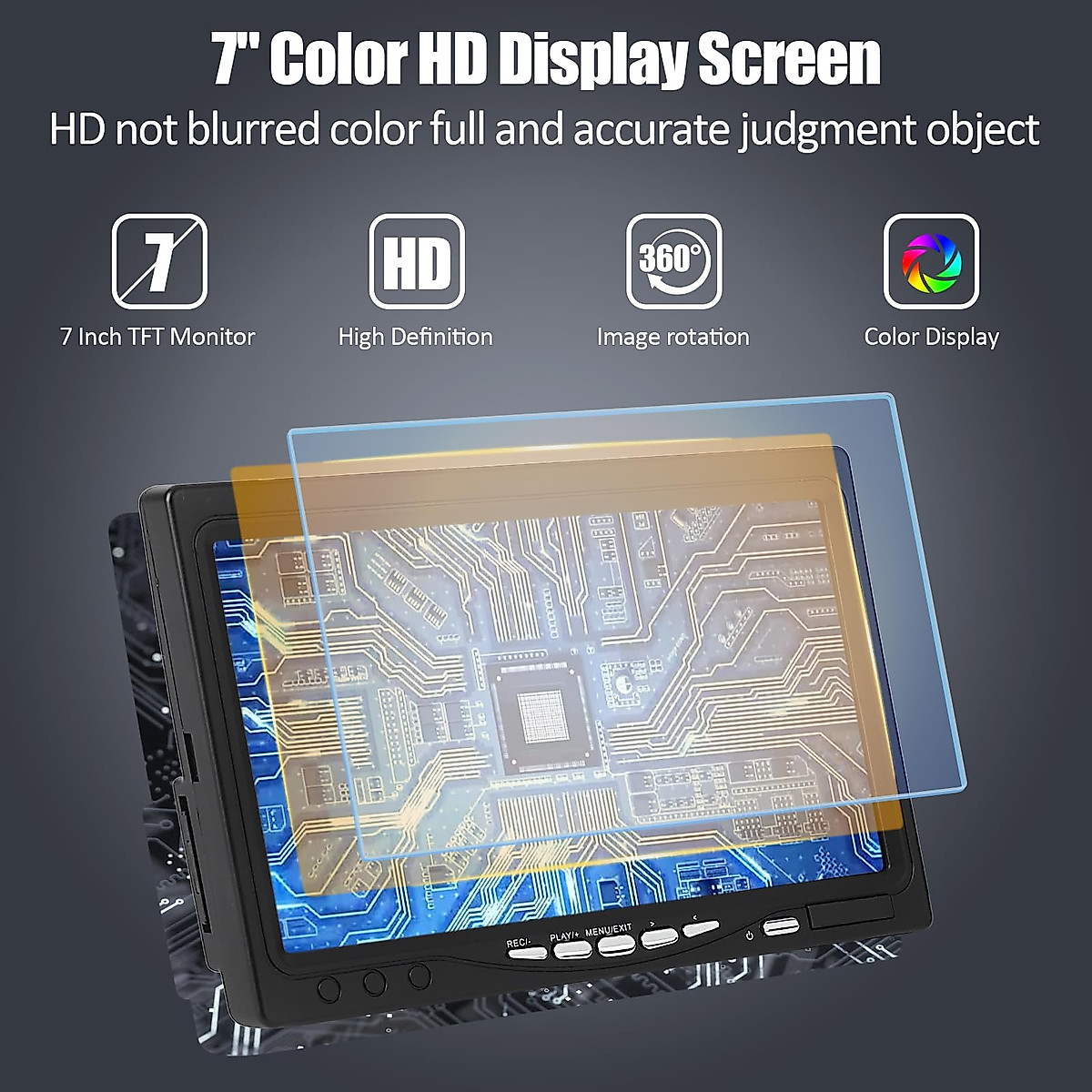 TacleeKii Sewer Camera 165FT - Connects to External Monitor, Plumbing Snake Cam with DVR, for Sewer Line, Drain, Duct, Plumbing