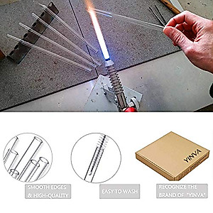 AOTWAN 20 Pack Glass Straws Drinking Reusable,Size 8.5''x10MM and 6''x10MM,Glass Straws Shatter Resistant Including 12 Straight and 4 Bent with 4 Brushes, Reusable Glass Straws for Cocktail,Juice