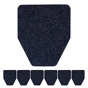Urinal Mats Commercial Non Slip Splash Mat Floor Urinal Pads for Men Restroom Office Dark Gray 6 Pack for Bathroom Toilet Bulk Washable Disposable Large(17Inch x20.5Inch)