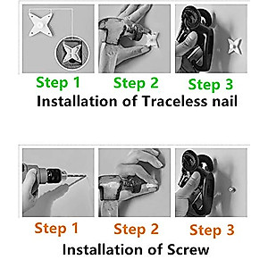 Set of 3 Elephant Head Giraffe Head and Rhino Head Wall Hooks / Hangers Animal Shaped Coat Hat Hooks (Gold)