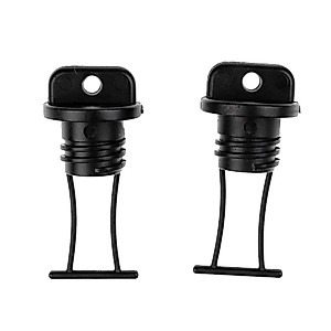 8 Pieces Hull Thread Drain Plugs Kayak Accessories Plastic Boat Drain Holes Bungs fit for Canoe Marine Boat Fishing