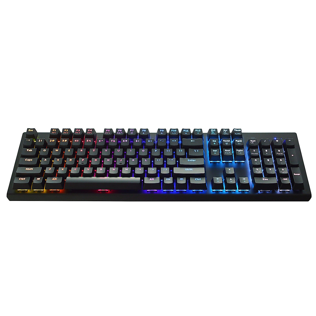 Gram SE Spectrum G11UXL Blue Optical Switch Single Individual Per Key Full Color RGB LED Backlit Illuminated Mechanical Black Gaming Spill Resistant Keyboard TS-G11UXL B (BL)