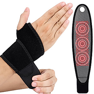 Dizywiee 2-Pack Wrist Compression Strap, Wrist Brace Sport Wrist Support for Fitness, Weightlifting, Tendonitis, Carpal Tunnel Arthritis, Pain Relief-Wear Anywhere Adjustable