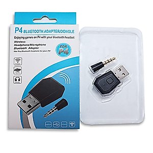 RALAN Bluetooth Dongle Adapter for PS4/PS5, Wireless Mini Microphone USB 4.0 Audio Adapter Receiver Compatible with PS4 /PS5 PlayStation Support A2DP HFP HSP