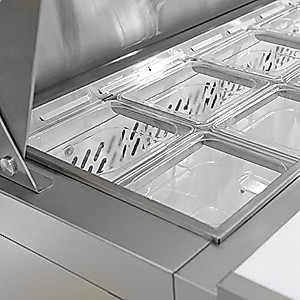 Kratos Refrigeration 69K-771 61" W Commercial Sandwich/Salad Prep Table, 16 Pan Capacity