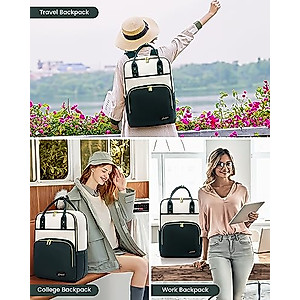 LOVEVOOK Laptop Backpack for Women 15.6 Inch, Travel Backpack Personal Item Carry On Bag for College, Women’s Computer Backpack Laptop Bag for Work for Teacher Nurse With Water-Resistant, Dark Green