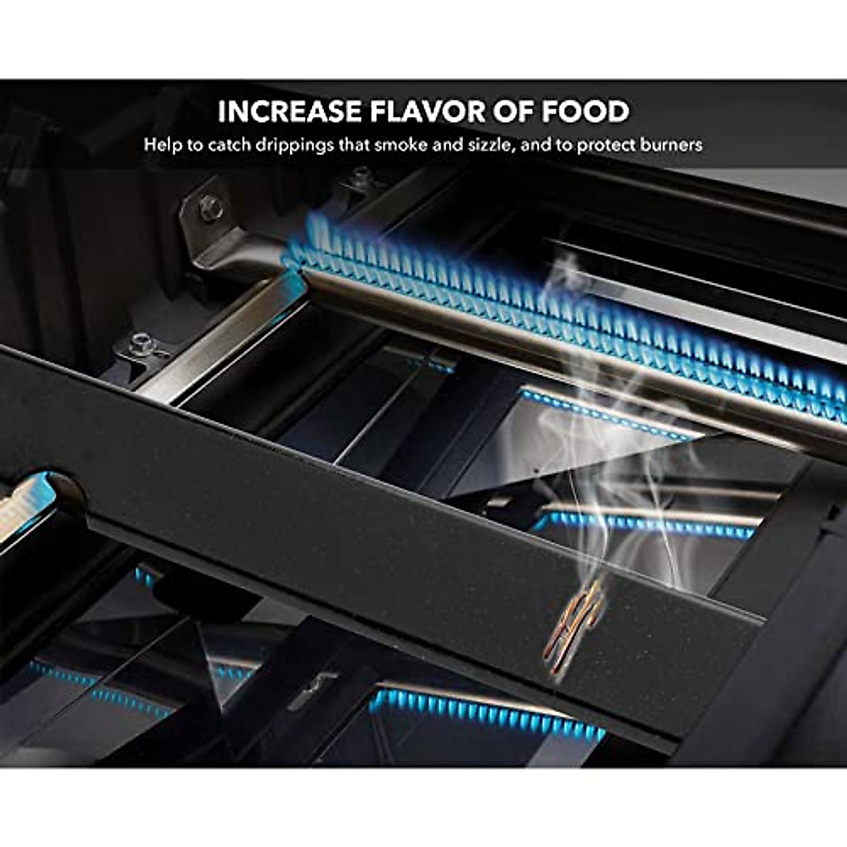 Stanbroil Porcelain Enameled Flavorizer Bars for Weber Genesis II/LX 300 Series (2017 and Newer) Gas Grills, Replacement Parts for Weber 66032/66795, 5 Pack