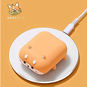 Jowhep Case for AirPod 2/1 Cartoon Design Cute Silicone Cover with Keychain Fashion Funny Shockproof Soft Protective Skin for Air Pods 2&1 Girls Boys Kawaii Shell Cases for AirPods 1/2 Sleeping Dog