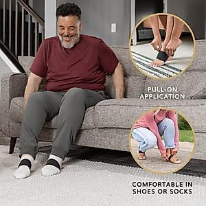 BraceAbility Copper Arch Support Bands - Flat Feet Compression Brace Sleeves for Fallen Arches Treatment, Heel Spur Pain Relief, Achilles Tendonitis Foot Care, Plantar Fasciitis Correction, L/XL Pair