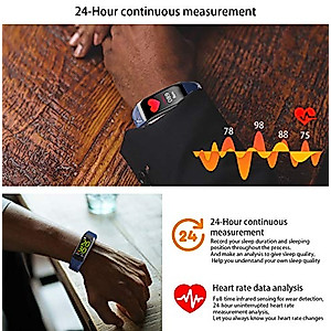 Fitness Tracker WB11, Smart Watch Activity Tracker with Heart Rate Monitor, IP67 Waterproof Smart Band with Step Counter, Calorie Counter, Pedometer Sport Watch for Women and Men (Latest Exclusive)