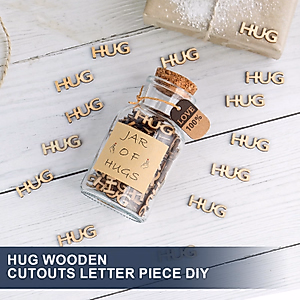 HUG in a Jar(7oz),Hug to Give Funny Gift Birthday Gift Christmas Gift；Hugs Gifts for Friend,Anniversaries Valentines Day. (HUG in a Jar)