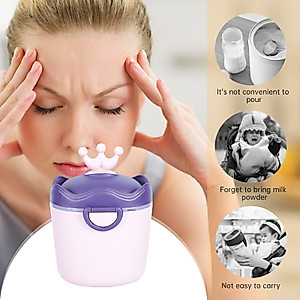 Kisangel Baby Formula Dispenser 1pc Travel Formula Containers with Non-spill Portable Milk Powder Storage for Home Travel Food Storage Sealed