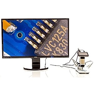 Opti-Tekscope OT-M HDMI Microscope Macro Camera Magnifier | True Digital HD Imaging at 4032 x 3024 Pixel Resolution | 300x Zoom Magnification | Windows 10 Camera App Plug and Play