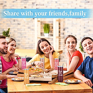 Geosar Thank You Gift for Women Men 20 oz Inspirational Tumblers with Keychains, Appreciation Tumblers, Team Motivational Encouragement Employees Gift for Coworker Friend(Multicolor, 16 Pcs)