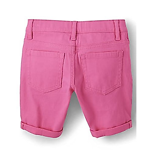 The Children's Place Girls' Solid Skimmer Shorts, Rose, 8