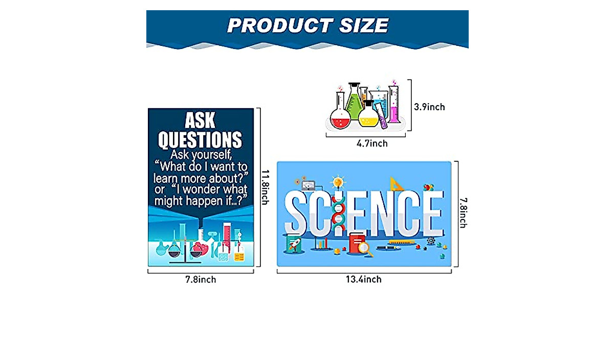 Science Bulletin Board Set: Classroom Decor & Lab Supplies