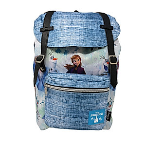 Limited KBNL Frozen 2 Allover Pattern Preppy Vintage Style 16" School Backpack