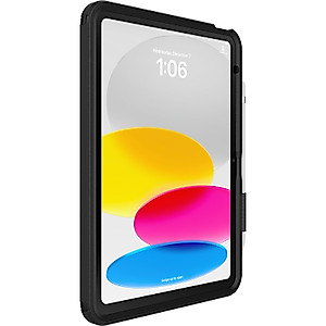 OtterBox DEFENDER FOR BUSINESS W/ KICKSTAND/HANDSTRAP for iPad 10th Gen (ONLY) V2 - BLACK, rugged & durable, port protection, includes shield-stand (Non-Retail Packaging)