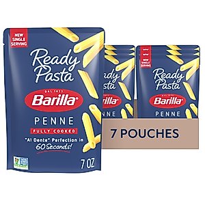 Barilla Ready Pasta, Penne, 7 oz. Pouch (pack of 7)
