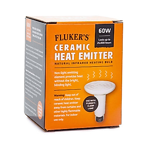 Fluker's Ceramic Heat Emitter for Reptiles,Black