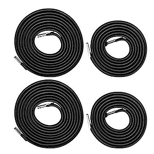 Four Seasons BeiJiaEr Zero Gravity Chair Heavy Duty Universal Replacement Cords (4.5 mm) Laces Bungee Elastic Patio Recliner Lounge Chair Repair Stretch Cords (4 Cords) (Black)