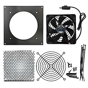 Coolerguys PRO-Metal Series Single 120mm USB Powered Cooling Kit Cabcool1201-M-USB