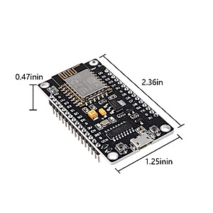 ACEIRMC 8pcs ESP8266 ESP-12E Serial Wireless Module CH340 NodeMcu V3 Lua WiFi Internet of Things New Version Development Board Compatible with Arduino IDE/MicroPython (8pcs)
