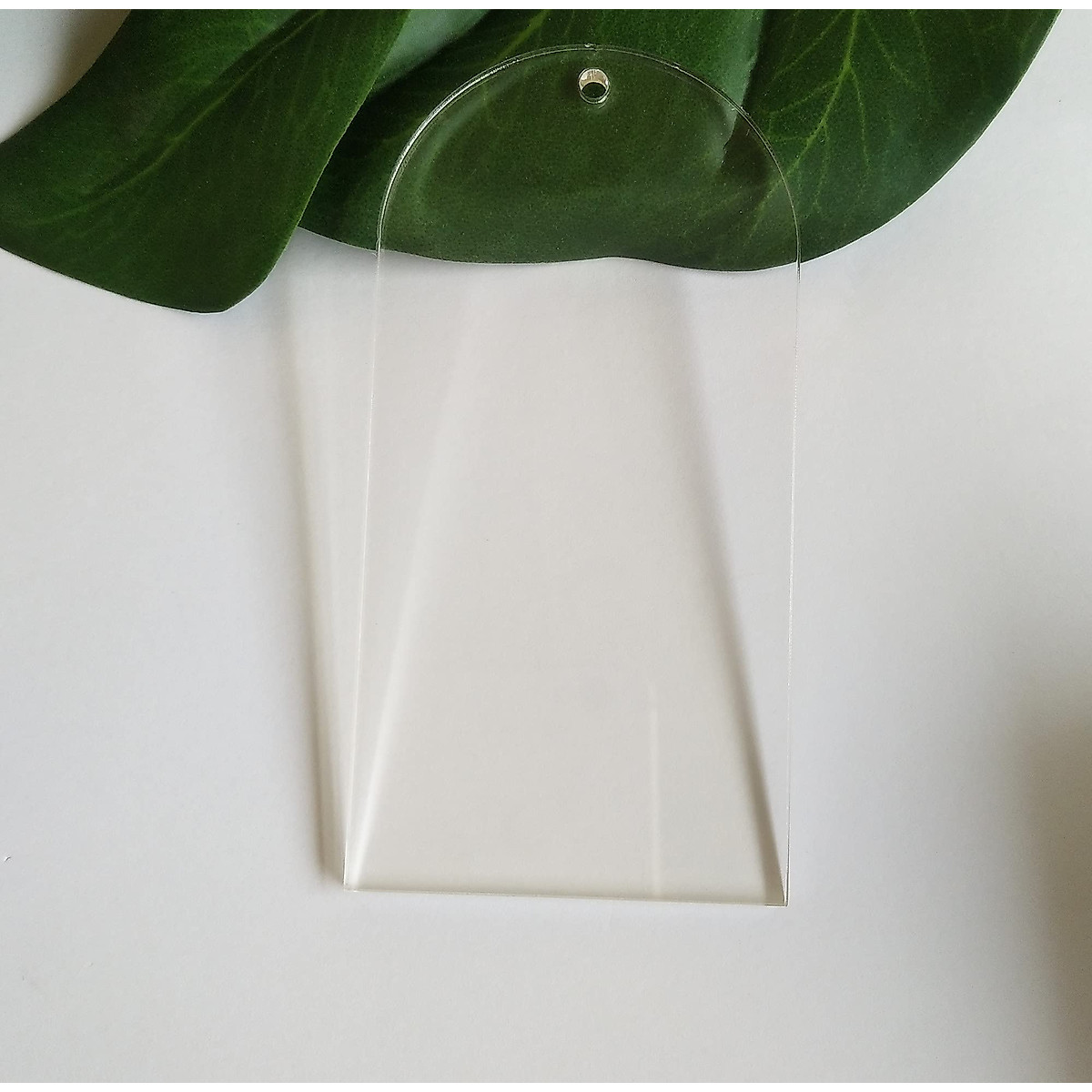 XIAOYUE 10PCS Arched Acrylic Place Cards, Clear Acrylic Escort Cards, Acrylic Place Cards, Wedding Place Cards, Wedding & Party Accessories (2''x4'')