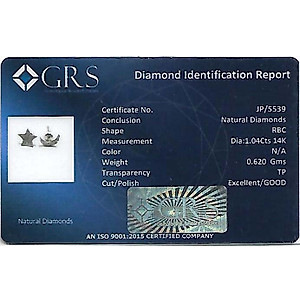 Certified 14K Solid Gold Star Moon Stud Earrings 0.13 Carat Natural Brilliant Cut Diamonds (G-H Color, SI1-SI2 Clarity) Fine Jewelry for Women Gifts for her