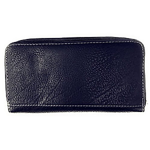 Western Style Embroidery Scripture Women Rhinestone Cross Bible Cover Book Case Crossbody Handbag Wallet in 5 Colors (Black Set)