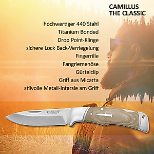 Camillus THE CLASSIC LOCK BACK / 7.25" OVERALL / 3.25" DROP POINT BLADE / 440SS