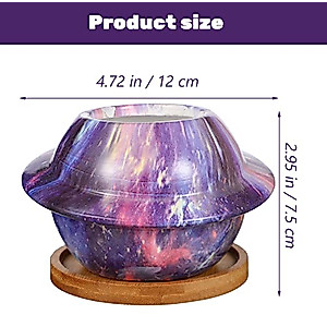 GANAZONO Home Decor 1 Set of Planet Planter Pot with Drainage Holes Ceramic Succulent Pot Flower Container Bonsai Pot Flowerpot for Home Garden Office Indoor Outdoor Outdoor Decor