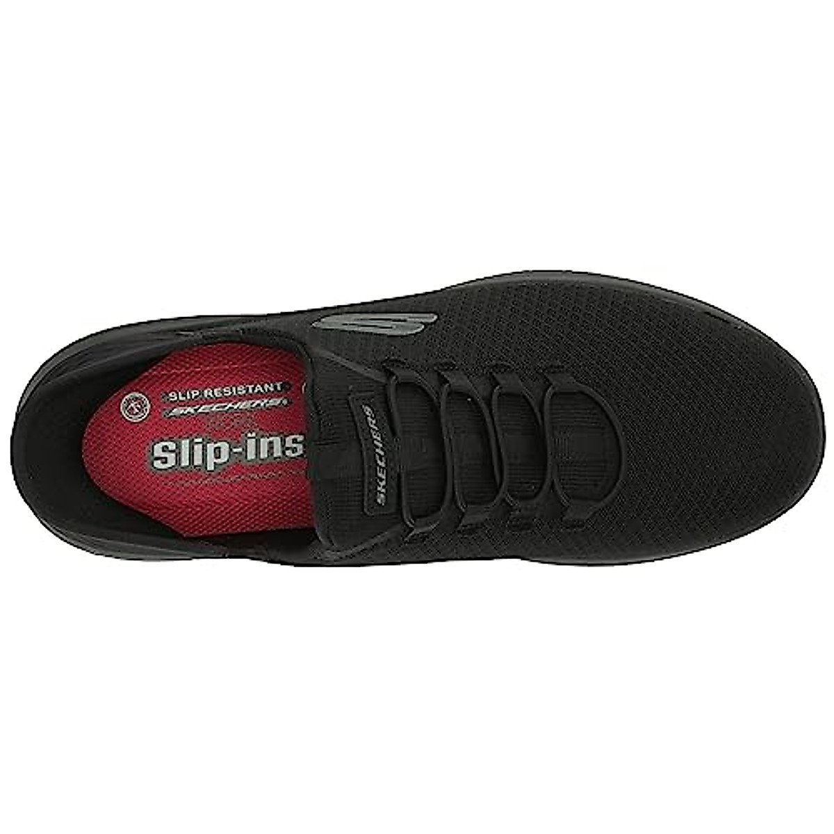 Skechers Men's Hands Free Slip-Ins Summits SR Colsin Food Service Shoe, BBK, 9.5 Wide