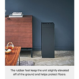 YAMAZAKI home 4489 Tall Trash Can-Modern Garbage Waste Basket with Handle, One Size, Black