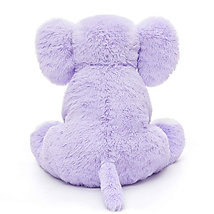 MaoGoLan Cute Stuffed Elephant Purple Soft Elephant Stuffed Animal Plush Toy 20''
