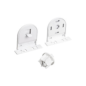 Rollerhouse 38/40mm Roller Blind Repair Kit, Mount Window Shade Brackets, Curtain Roller Blind Accessories for Electric Blinds with 1 1/2" Tube, 1 Pair, White
