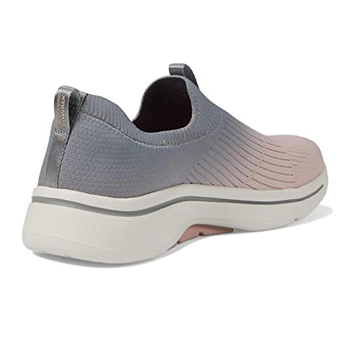 Skechers Go Walk Arch Fit - Ocean Vibes Gray/Pink 8 B (M)