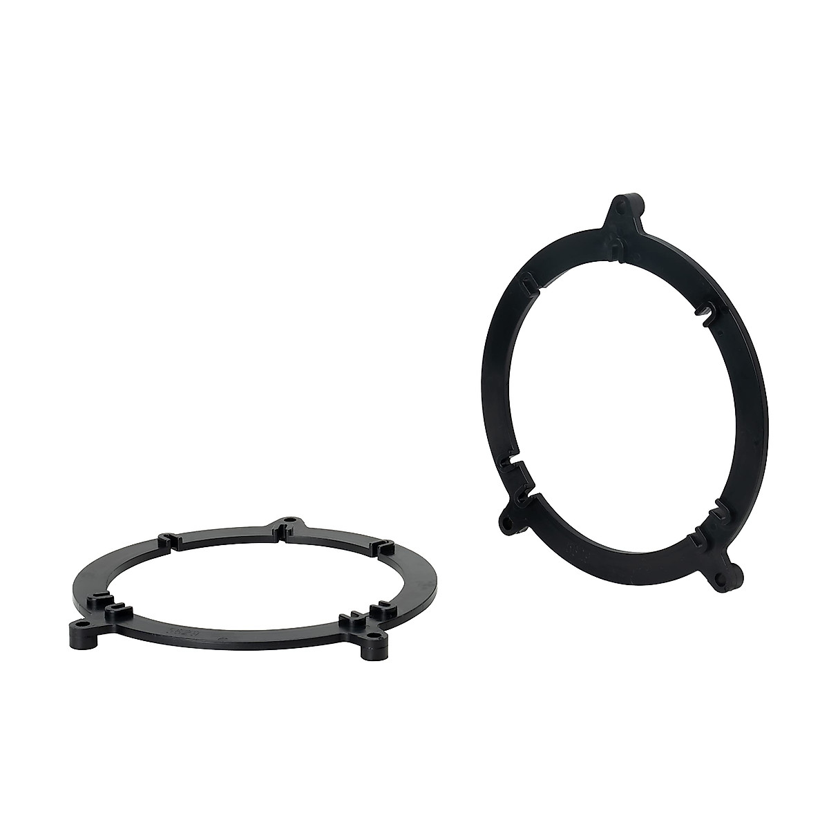 Scosche 1999 to 2010 BMW 3-Series 5.25” Speaker Adapter for Front Doors (1 Pair) SABW525, black