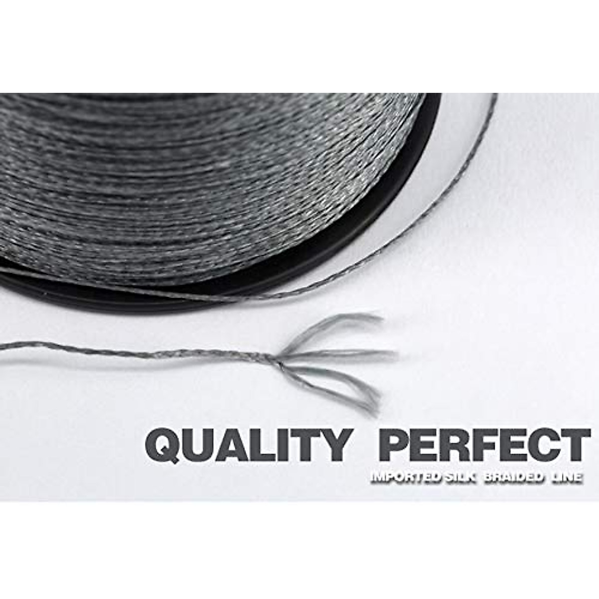 WellieSTR 3 Color 100% PE 4 Strands Braided Fishing Line - Each Color 500M(547 Yard) Premium Quality; Super Power; Cut Resistant - Gray/Yellow/Green