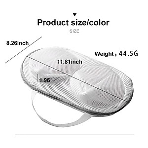 Large Bra Laundry Bags for Washing，Lingerie Bags for Washing Delicates ，Bra storage bag(Large-white) (2)