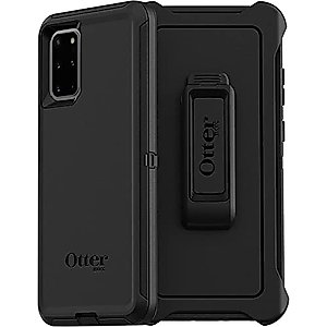 OtterBox Defender Case for Galaxy S20+, Shockproof, Drop Proof, Ultra-Rugged, Protective Case, 4X Tested to Military Standard, Black, No Retail Packaging