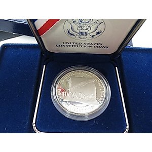 1987 Proof United States Constitution Silver Dollar Coin in Government Packaging