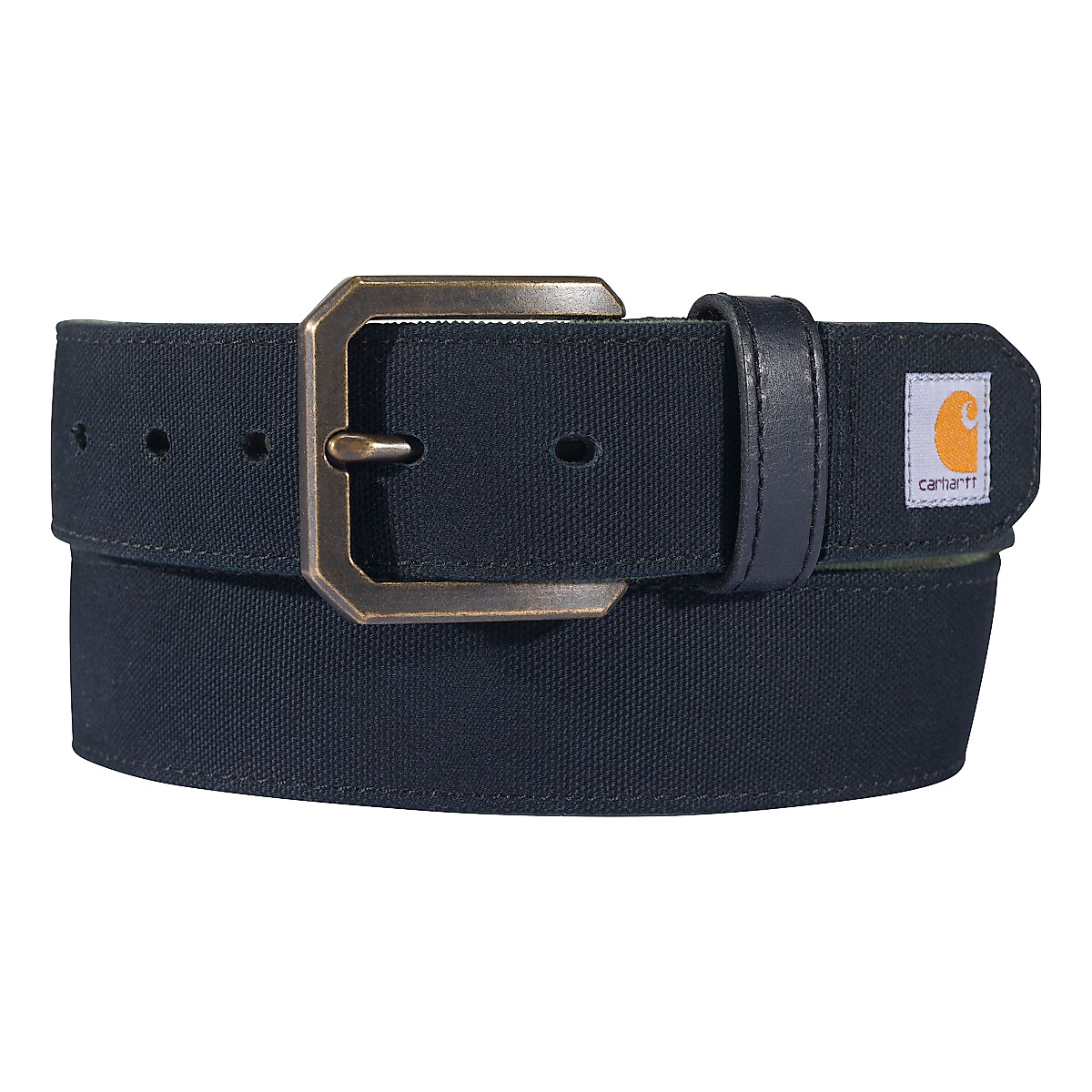 Carhartt Men's Casual Rugged Duck Canvas Belts, Black, 34